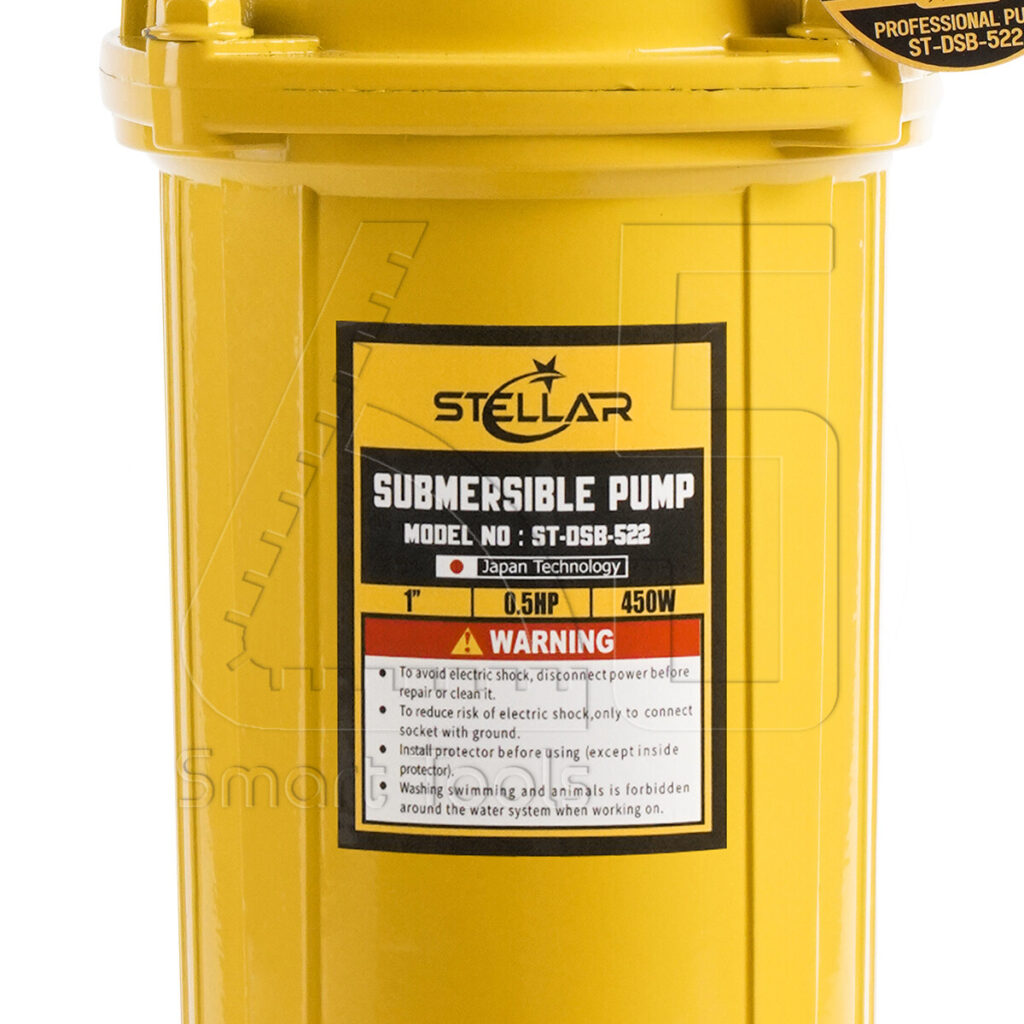STELLAR ปั๊มแช่ 1 นิ้ว ปั๊มจุ่ม ไดโว่ ปั๊มน้ำ ปั้มแช่ดูดโคลน ปั๊มแช่ไฟฟ้า 450W มอเตอร์ทองแดงแท้ ...