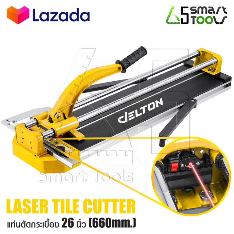 DELTON แท่นตัดกระเบื้อง พร้อมเลเซอร์นำตัด ขนาด 26 นิ้ว (660 มม.) – ที่ ...