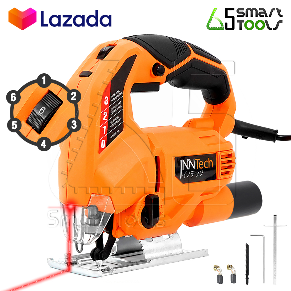 InnTech เลื่อยจิ๊กซอ เลื่อยฉลุจิ๊กซอว์ (มีเลเซอร์นำตัด) 850W เลื่อยจิ๊กซอว์ เลื่อย จิ๊กซอ รุ่นท๊ ...