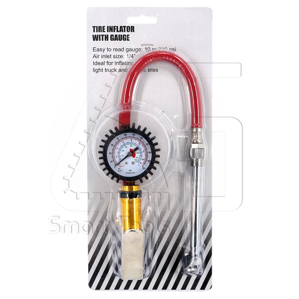 65SmartTools เครื่องสูบยาง เติมลม วัดความดันลมยาง 1/4 พร้อมเกจวัดความดันลม – 65SmartTools ...