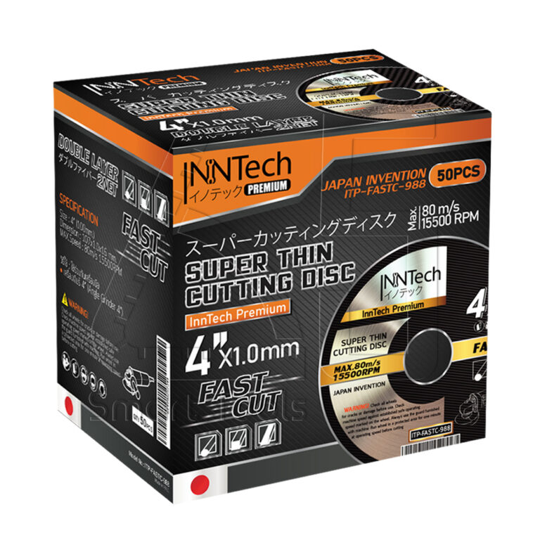 (50 ใบ) InnTech Premium ใบตัดเหล็ก สแตนเลส 4 นิ้ว 1.0 mm อย่างดี FAST CUT รุ่น ITP-FASTC-988 (50 ...