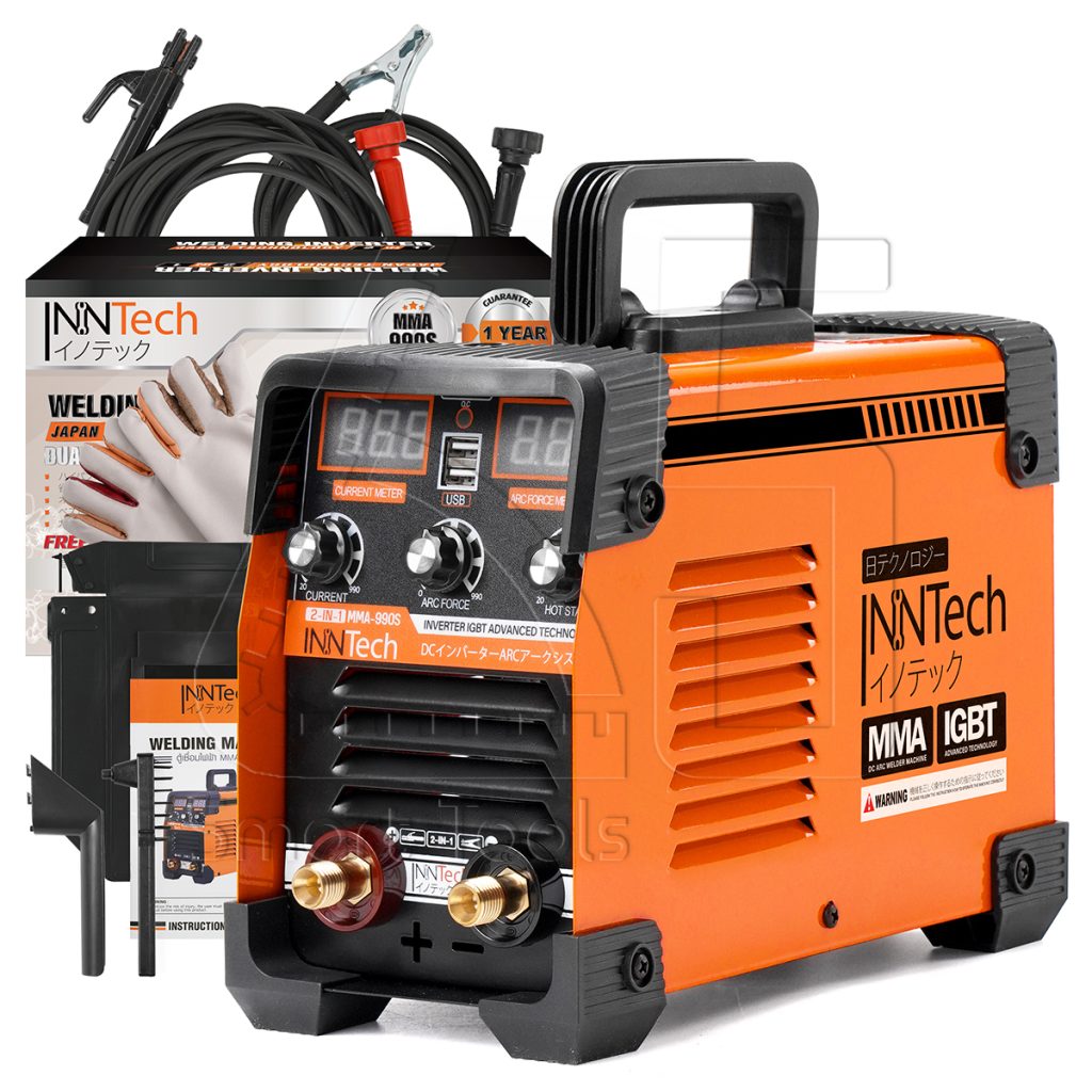 InnTech ตู้เชื่อม Inverter IGBT MMA-990S รุ่นงานหนัก 2-in-1 พร้อมฟังก์ชั่น Power Bank พาวเวอร์ ...