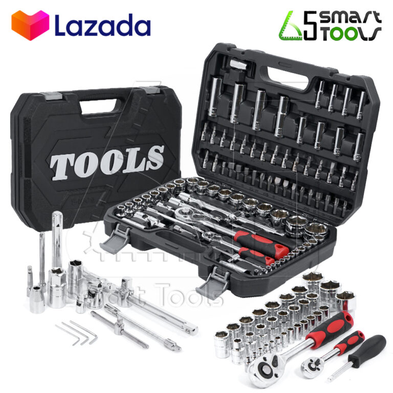 65SmartTools ชุดเครื่องมือ ประแจ ชุดบล็อก 94 ชิ้น ขนาด 1/4 นิ้ว และ 1/2 นิ้ว ชุดประแจ บล็อก ไข ...