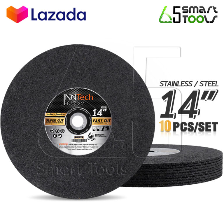 InnTech Premium ใบตัดไฟเบอร์ ใบตัดเหล็ก 14 นิ้ว รุ่น ITP-CWB-988 แผ่นตัดเหล็ก 10 ใบ ใช้กับ แท่น ...