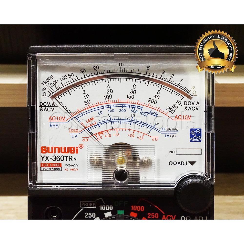 SUNWEI มิเตอร์วัดกระแสไฟฟ้า แบบเข็ม รุ่น YX-360TR – 65SmartTools – เครื่องมือช่าง ราคาส่ง
