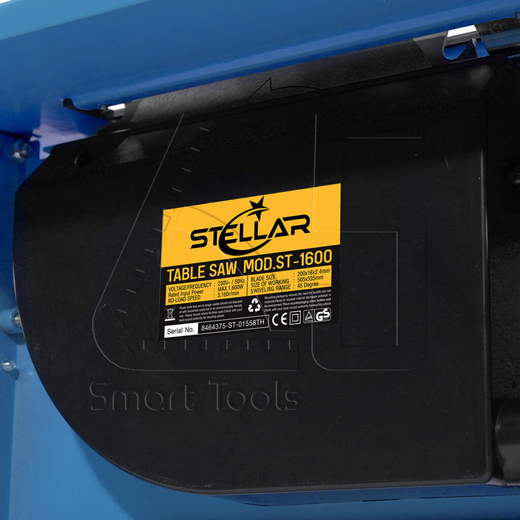 STELLAR โต๊ะเลื่อยวงเดือน TABLE SAW 8 นิ้ว 1,600W ปรับองศาได้ รุ่นพิเศษ ...