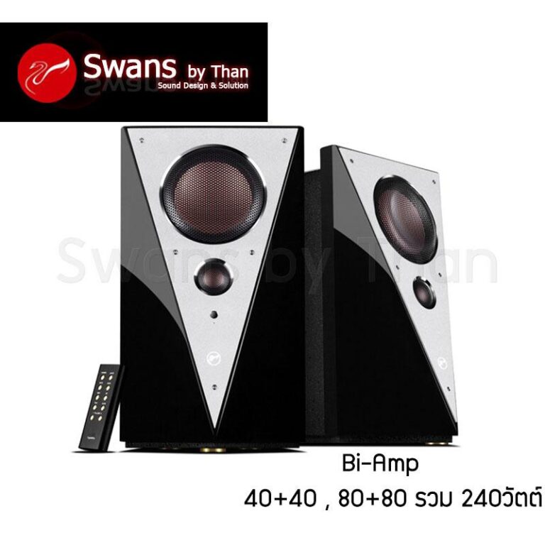 ลำโพง สวอน Swans T200MKII 2ทาง 2-Ways Active Bookshelf Speaker รับ ...