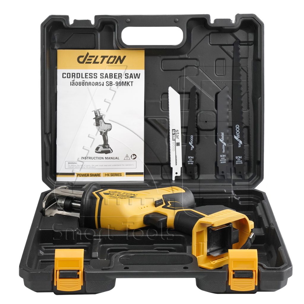 DELTON เลื่อยอเนกประสงค์ เลื่อยชักคอตรง 199V เลื่อยไฟฟ้า ไร้สาย MK Series รุ่น SB-99MKT เลื่อยคอ ...