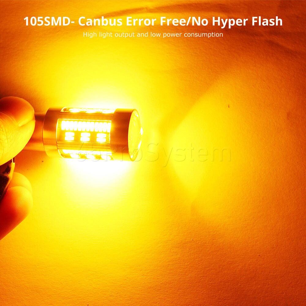 65Infinite แพ๊คคู่ หลอดไฟเลี้ยว สว่างที่สุดในตลาด 1000Lumens 2x LED ขั้วแบบหนีบ (T20, 7440 ...