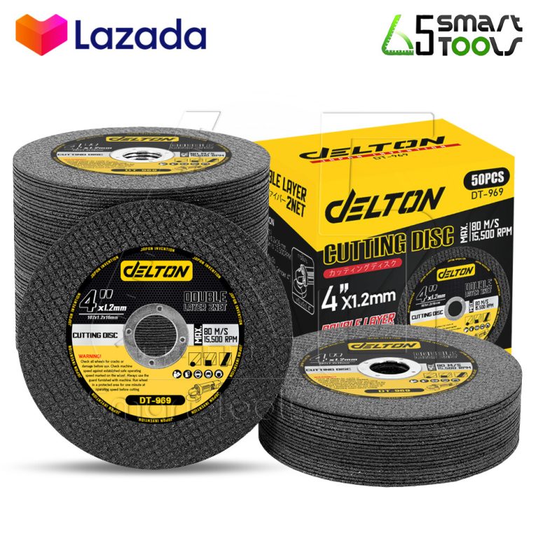 DELTON ใบตัดเหล็ก สแตนเลส 4 นิ้ว 1.2 mm ใย 2 ชั้น อย่างดี รุ่น DT-969 ใบตัด สำหรับ เครื่องเจียร ...