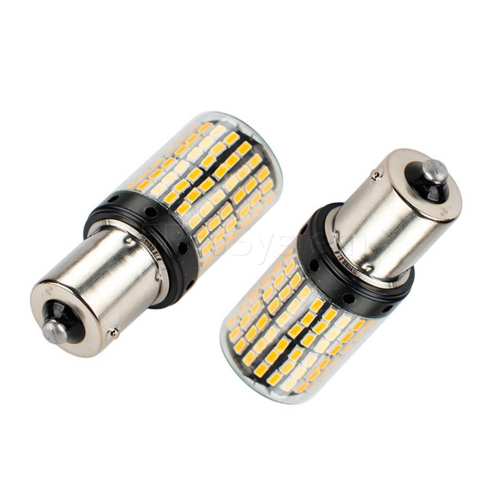 65Infinite แพ๊คคู่ หลอดไฟถอย ความสว่างสูง 2x LED ขั้วแบบหนีบ (T20, 7440, WY21W) ขั้วตรง (BA15S ...