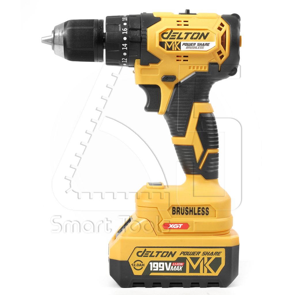 DELTON สว่านไร้สาย สว่านกระแทก สว่านแบต ไร้สาย 3 ระบบ 199V มอเตอร์ไร้แปรงถ่าน Brushless Motor ...