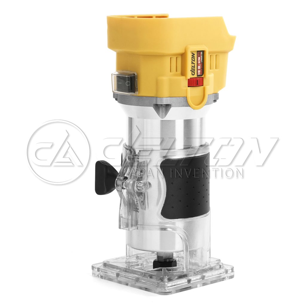 DELTON เครื่องเซาะร่อง ทริมเมอร์ไร้สาย 1/4 นิ้ว 600W มอเตอร์บัสเลส ...