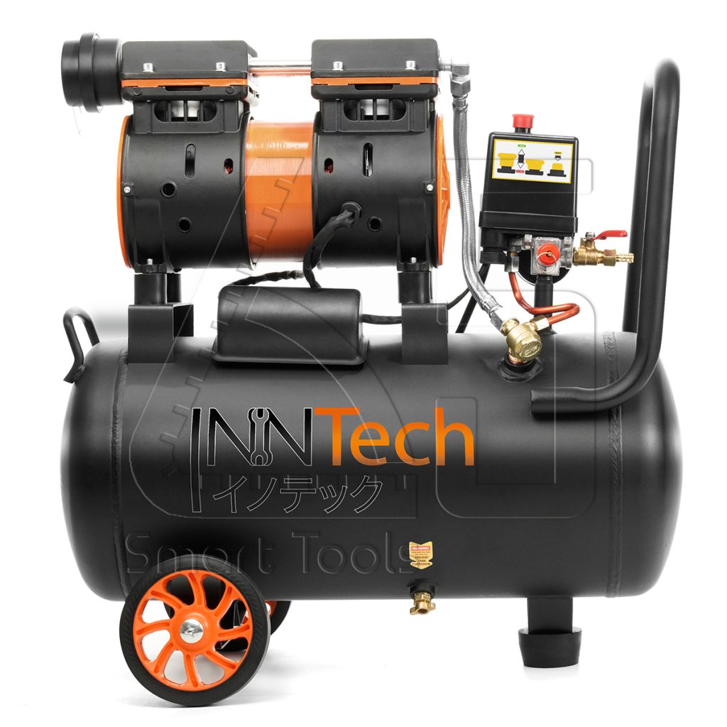 InnTech ปั้มลมออยล์ฟรี ปั้มลม 30 ลิตร 850W (ถังเต็ม) ปั๊มลม OIL FREE ปั้มลมไฟฟ้า ถังลม ปั๊มลมไม่ ...