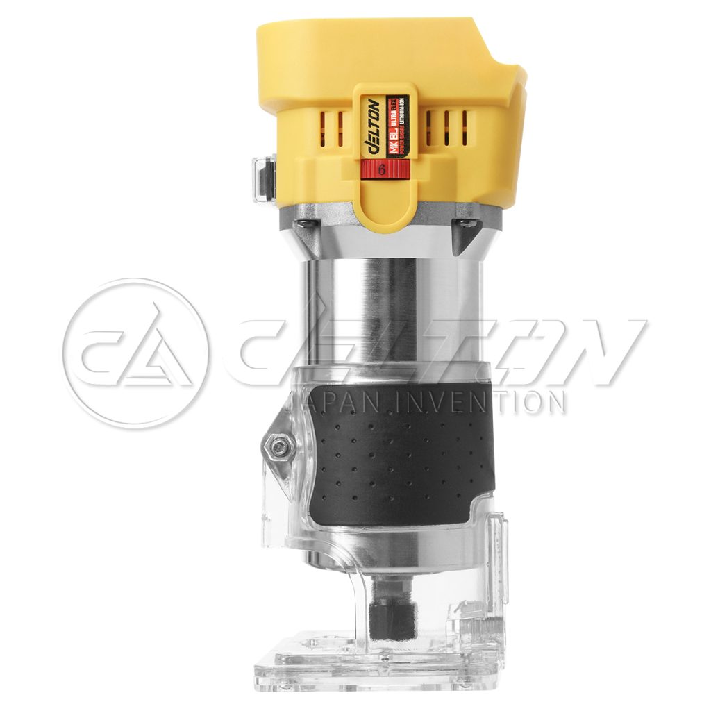 DELTON เครื่องเซาะร่อง ทริมเมอร์ไร้สาย 1/4 นิ้ว 600W มอเตอร์บัสเลส ...