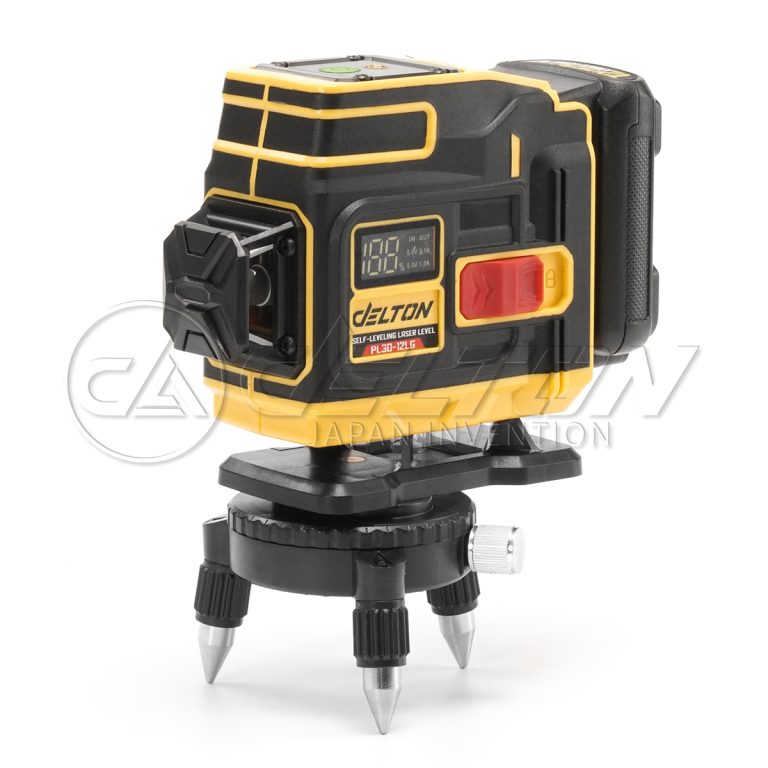 DELTON เครื่องวัดระดับเลเซอร์ เลเซอร์ 3 มิติ 12 เส้น แสงสีเขียว พร้อมจอ ...